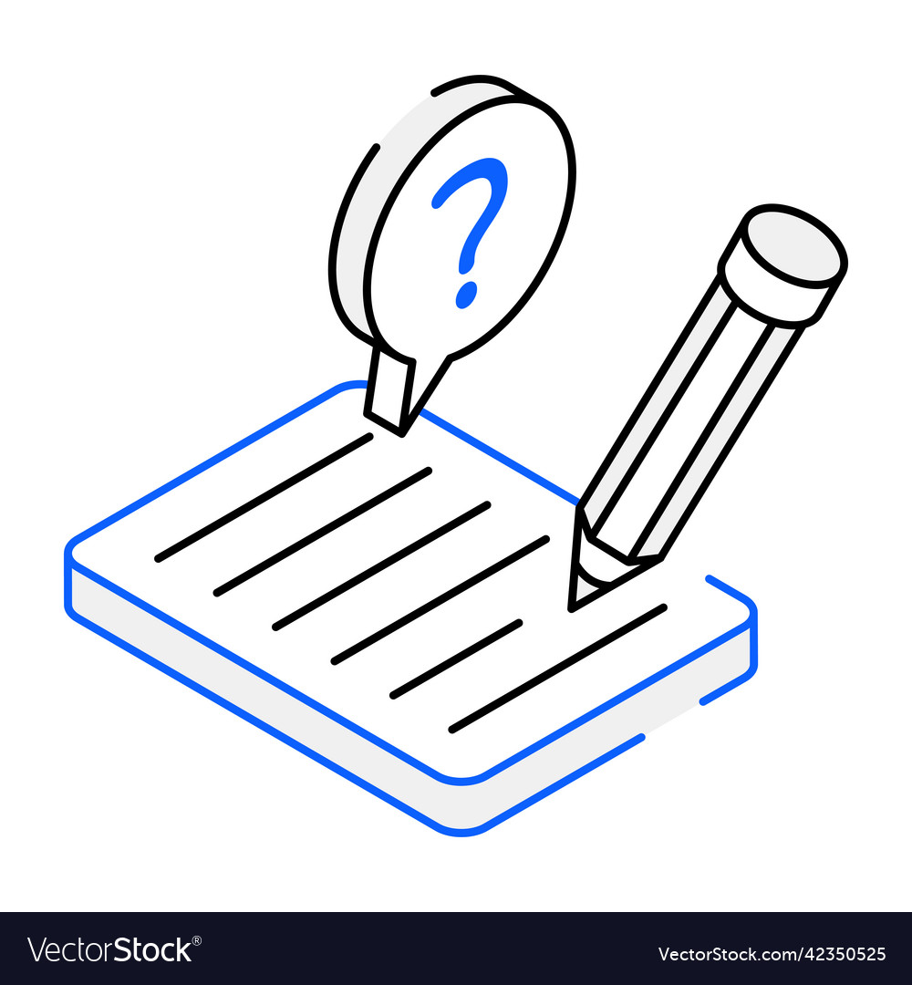 Query report Royalty Free Vector Image - VectorStock