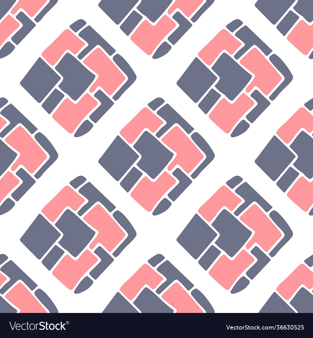 Seamless pattern with abstract square Royalty Free Vector