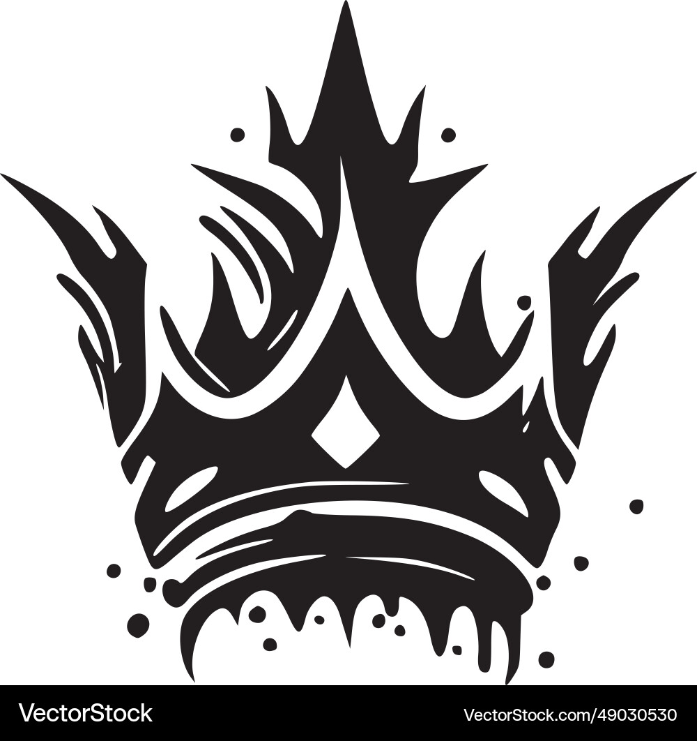 Crown - minimalist and simple silhouette Vector Image