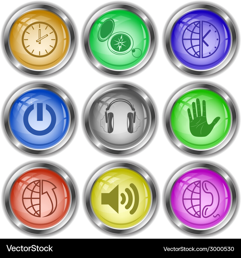 Icons of media Royalty Free Vector Image - VectorStock