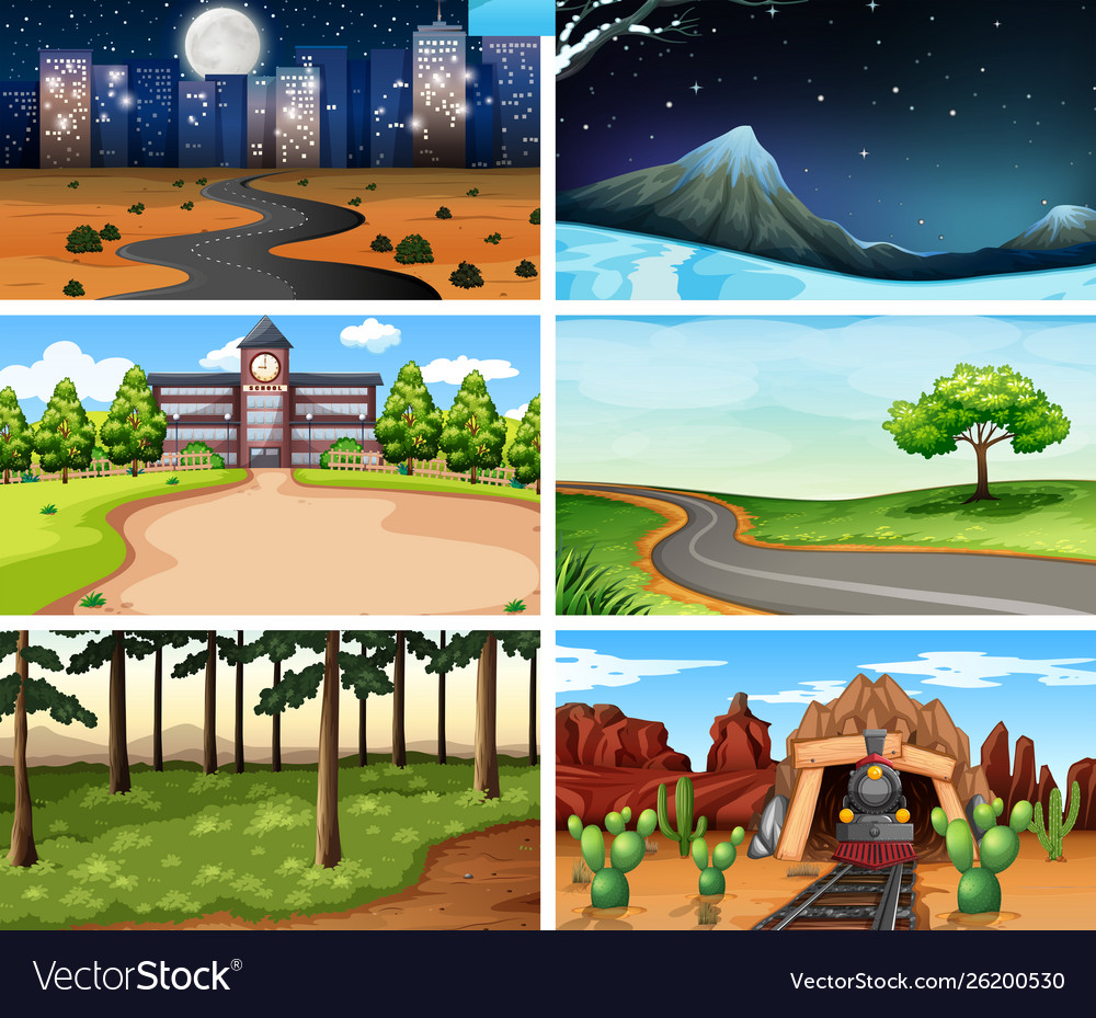 Large set different backgrounds Royalty Free Vector Image