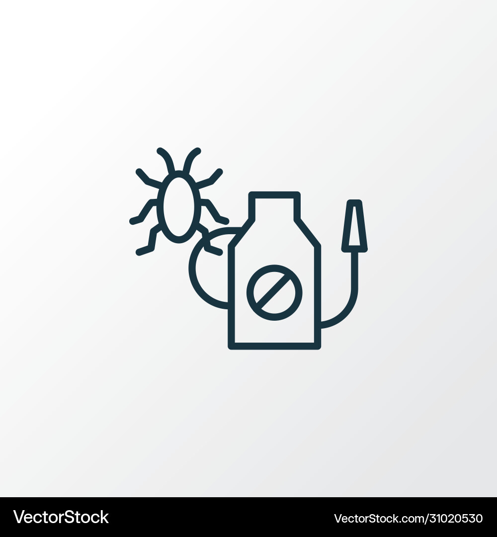 Pest control icon line symbol premium quality Vector Image