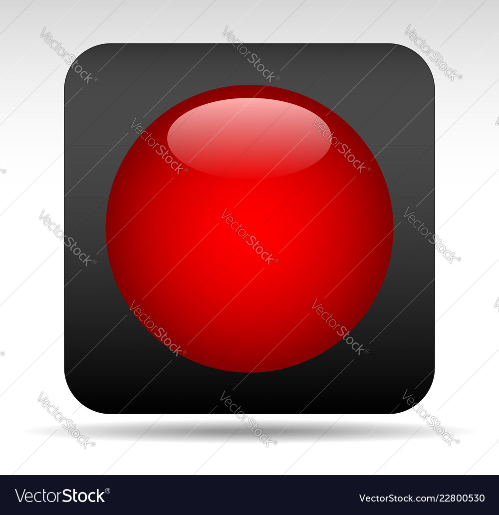 Record rec button Royalty Free Vector Image - VectorStock