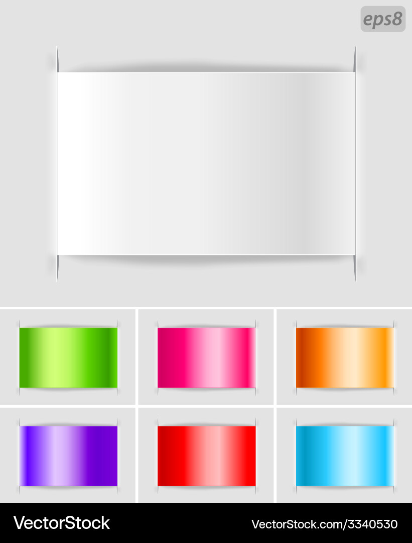 Set of paper labels Royalty Free Vector Image - VectorStock