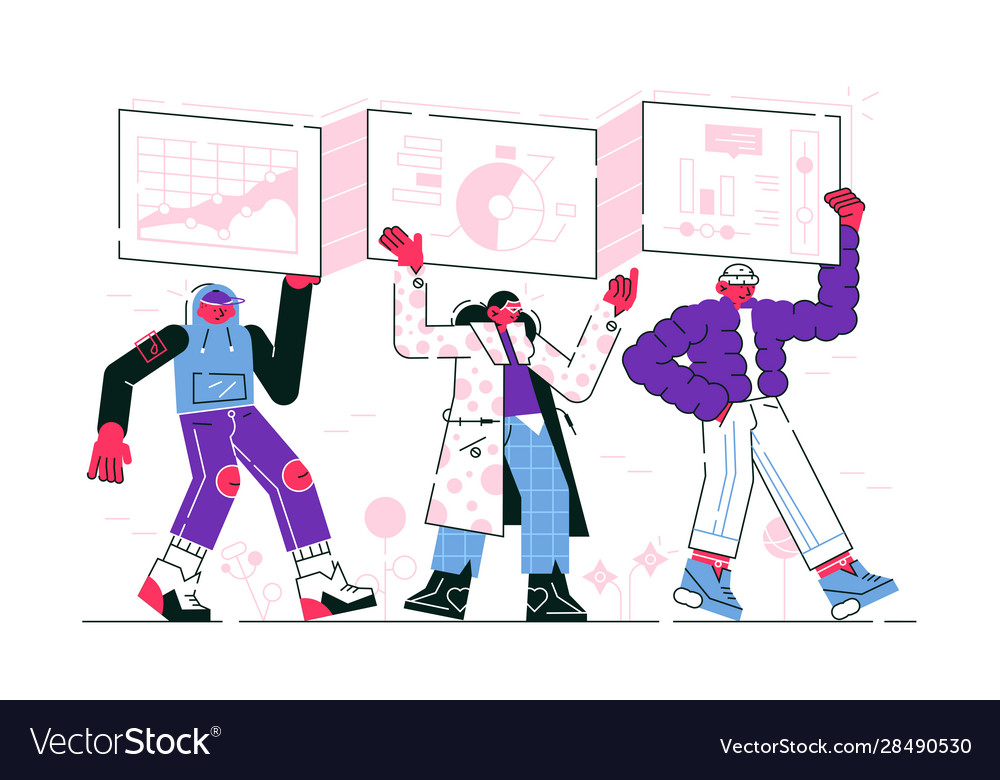 Team project work Royalty Free Vector Image - VectorStock
