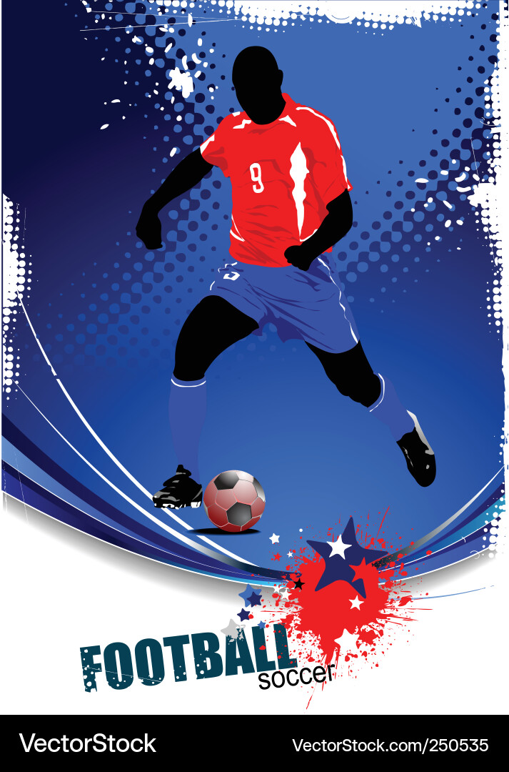 Football poster Royalty Free Vector Image - VectorStock