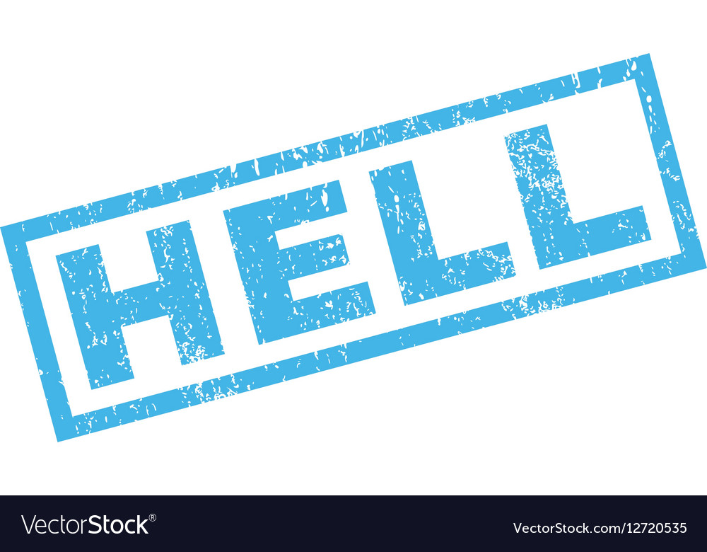 Hell rubber stamp Royalty Free Vector Image - VectorStock