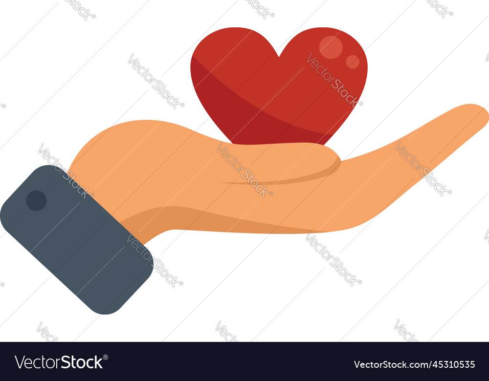 Keep trust icon flat customer promise Royalty Free Vector Keep trust icon flat customer promise Royalty Free Vector