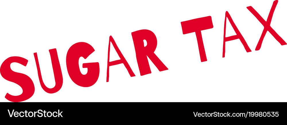 Sugar tax rubber stamp Royalty Free Vector Image