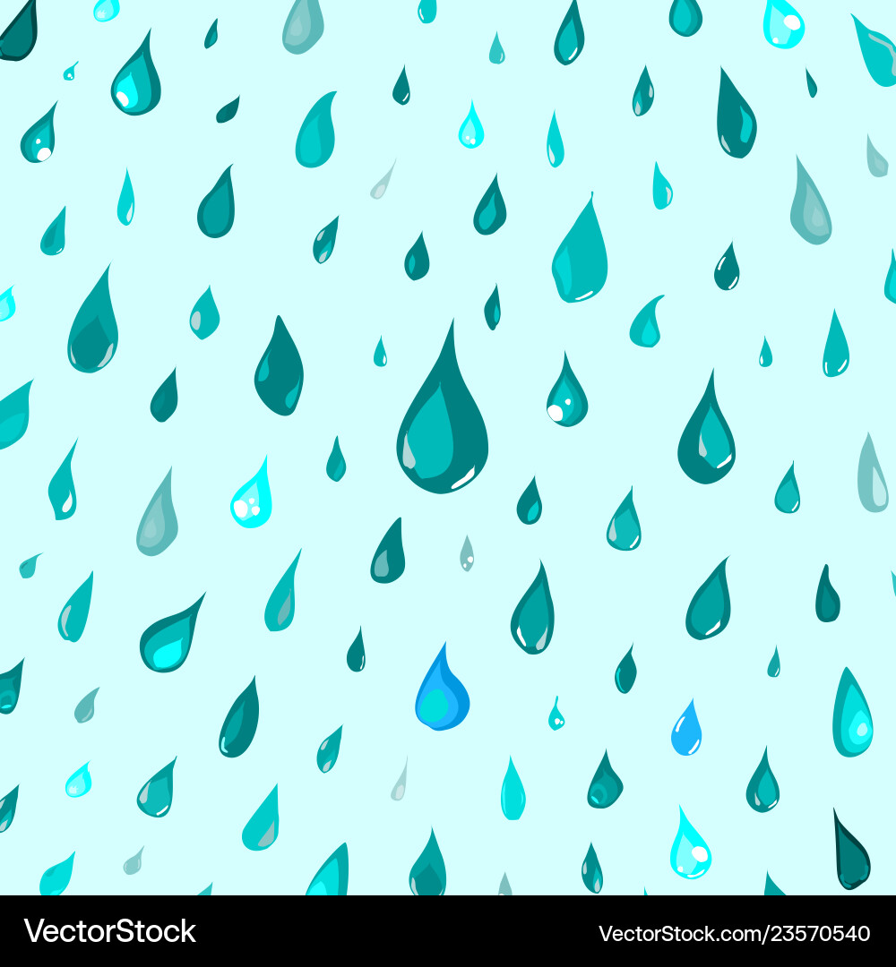 Isolated rain drops or steam showerwater falling Vector Image
