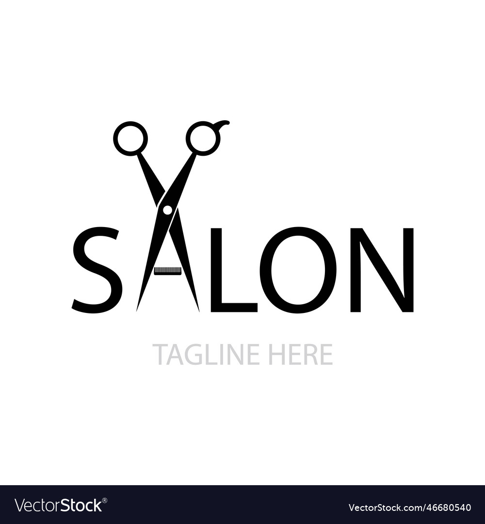 Scissors logo Royalty Free Vector Image - VectorStock