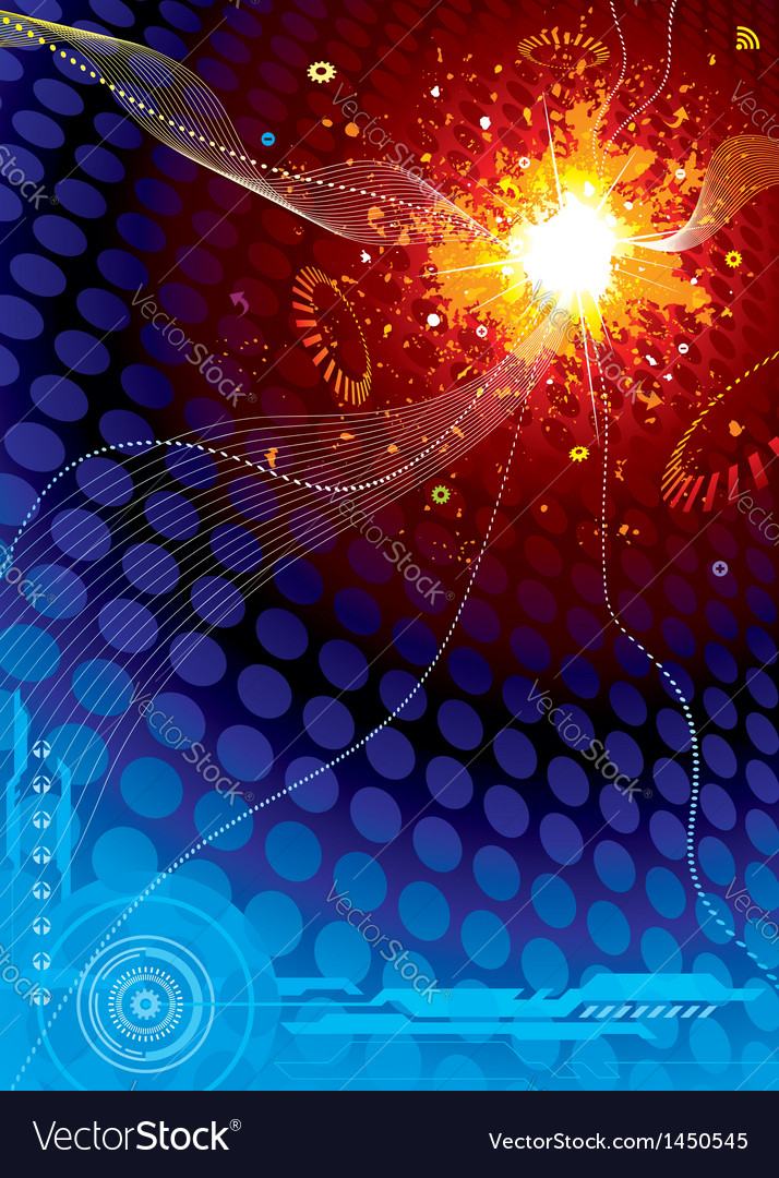 Blue Explosion Royalty Free Vector Image - VectorStock