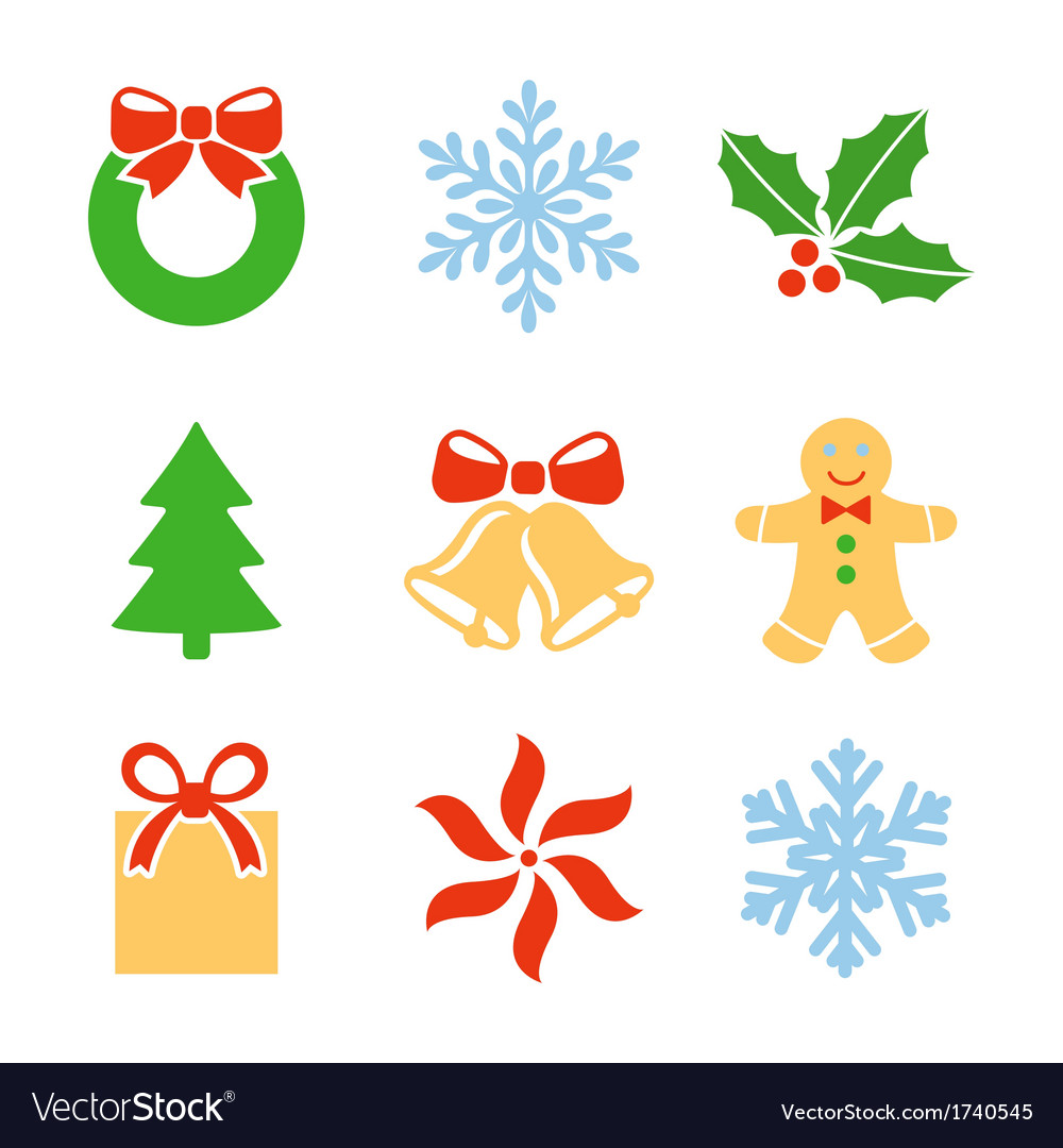 Christmas set Royalty Free Vector Image - VectorStock