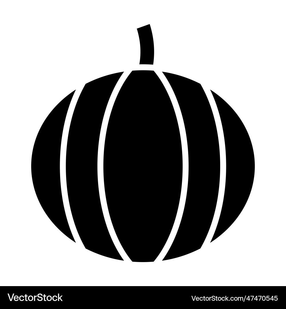 Gem squash glyph icon for personal and commercial Vector Image