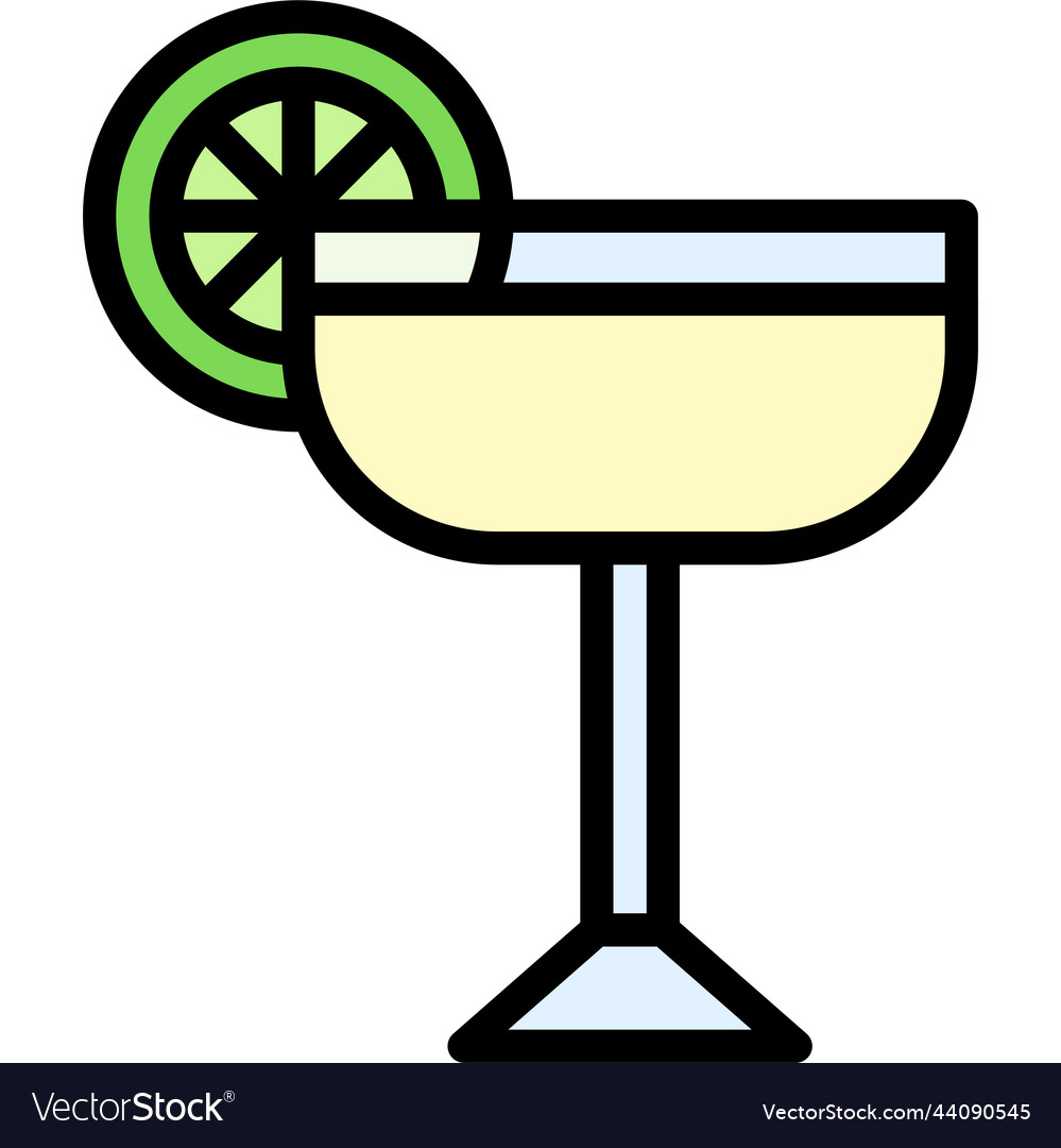 Gimlet Cocktail Icon Alcoholic Mixed Drink Vector Image