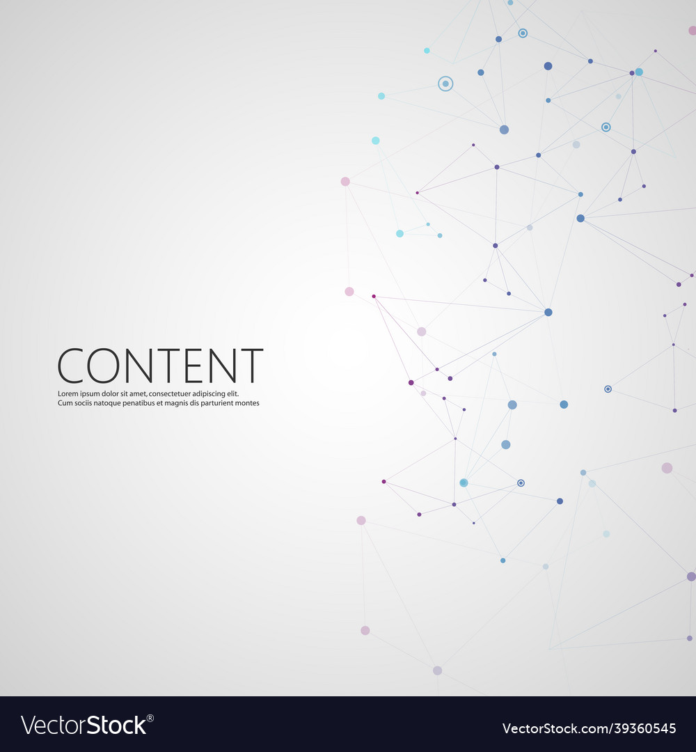 Lines connecting creative grid points on surface Vector Image