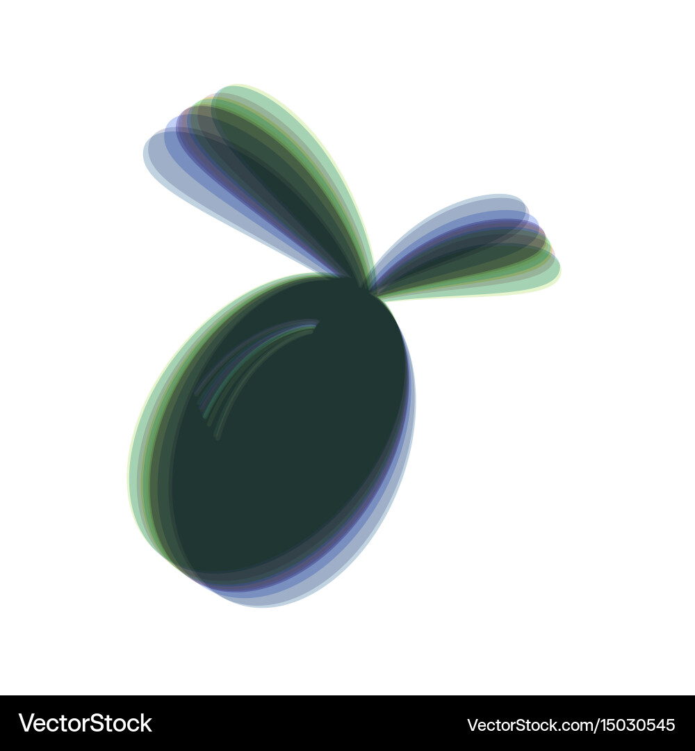 Olive sign colorful icon Royalty Free Vector Image