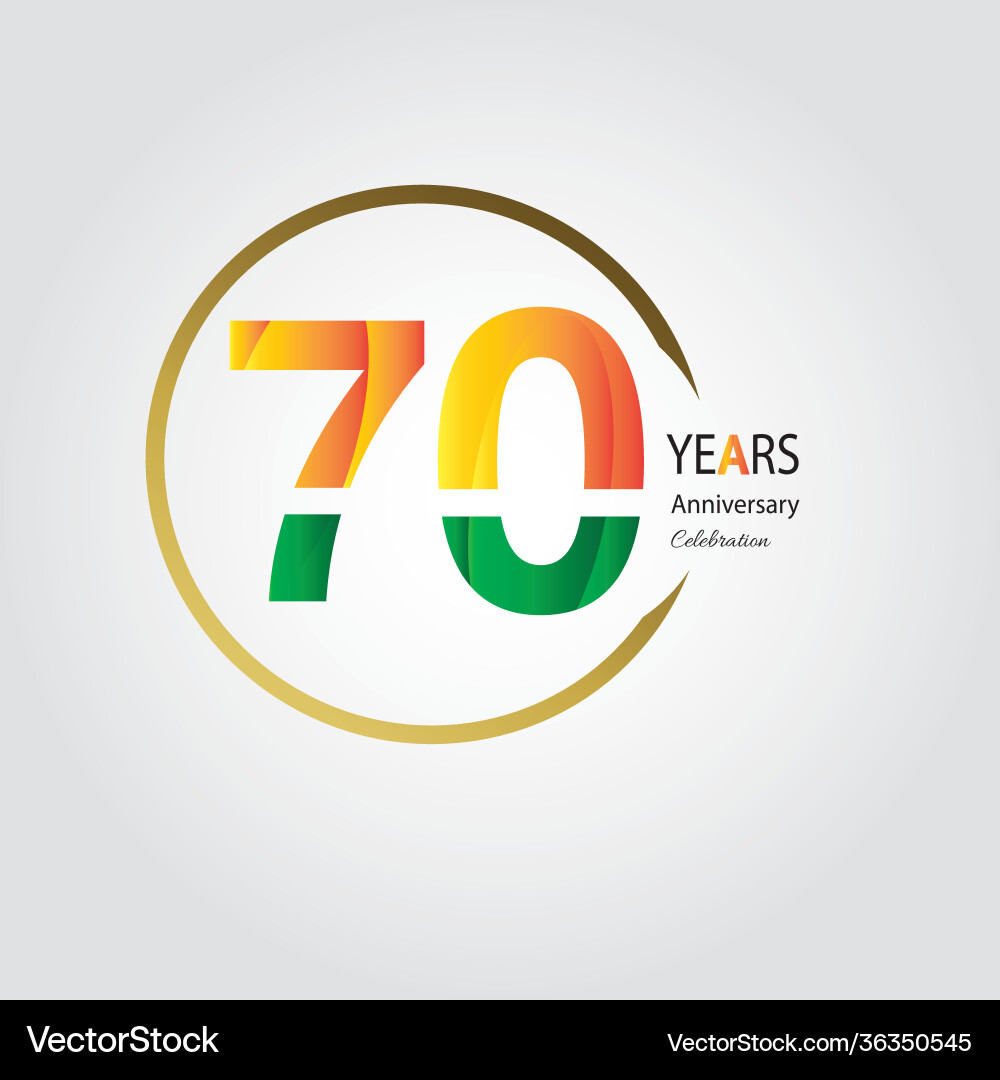 Years anniversary golden anniversary template Vector Image