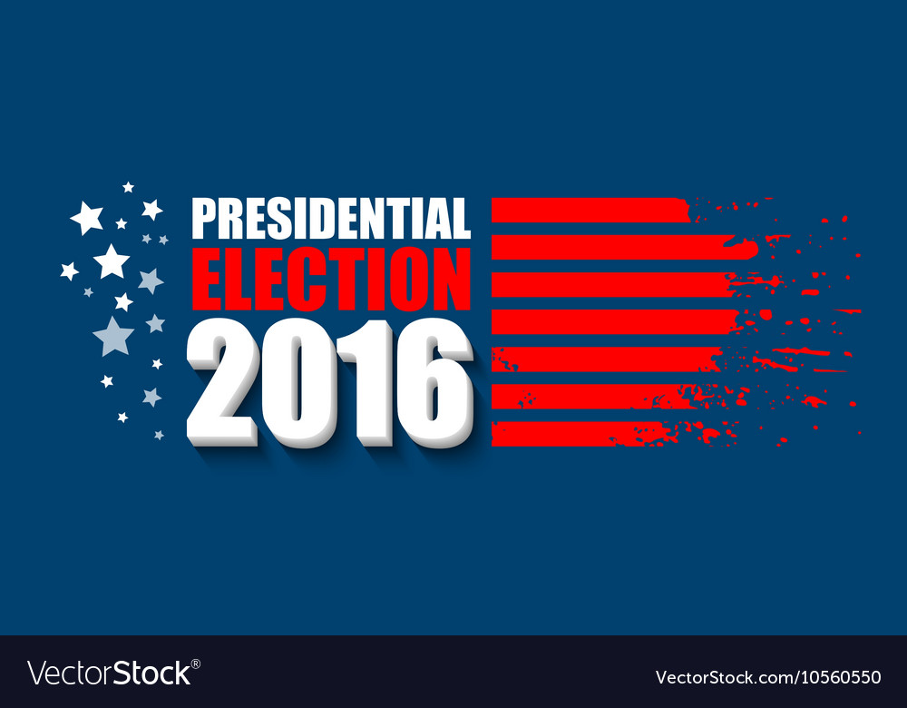 2016 usa presidential election poster Royalty Free Vector