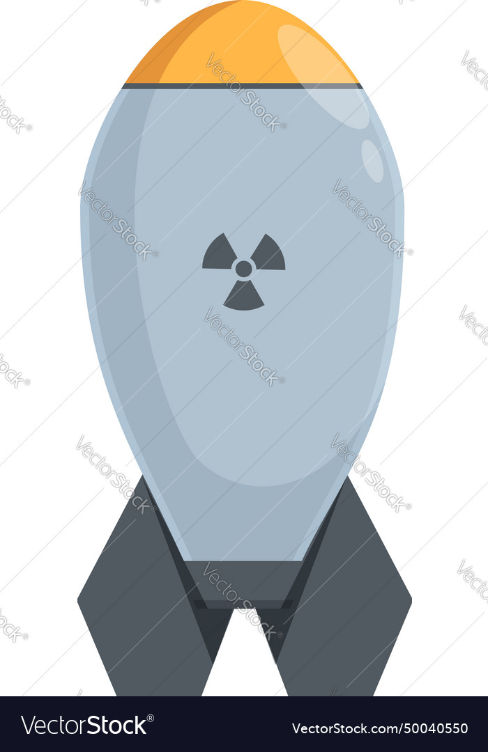 Atomic bomb icon cartoon combat air Royalty Free Vector Atomic bomb icon cartoon combat air Royalty Free Vector