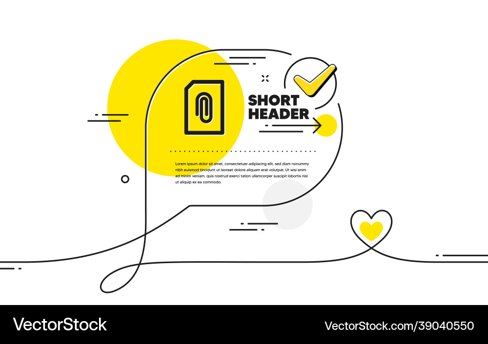 Attach document icon file sign Royalty Free Vector Image