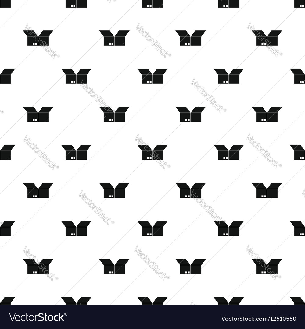 Box pattern simple style Royalty Free Vector Image