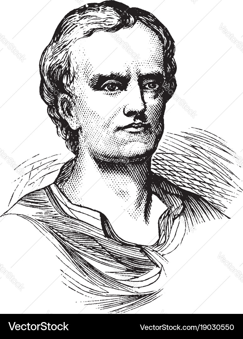 Caucasian has a projection vintage engraving Vector Image