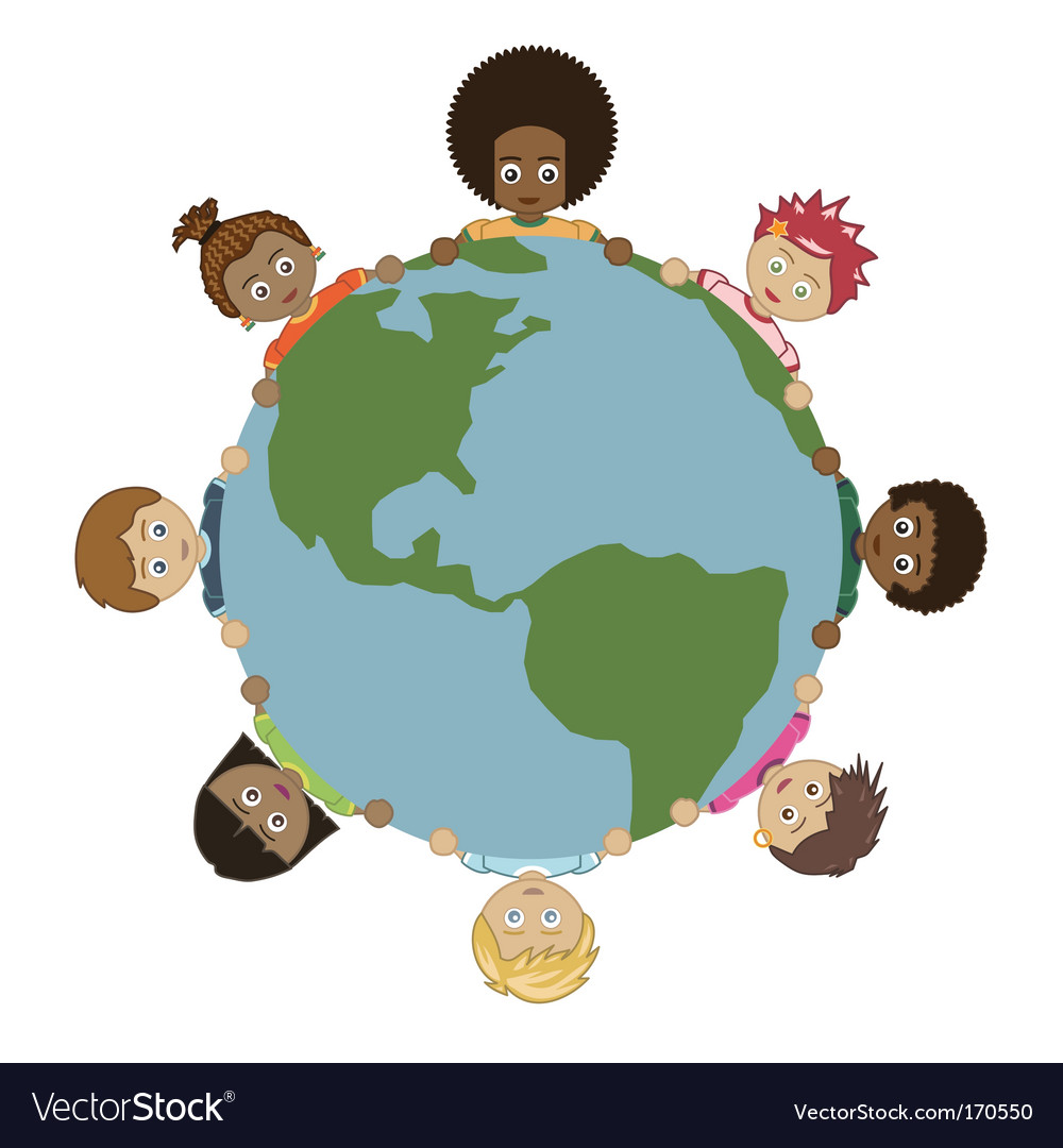 Kids of the world Royalty Free Vector Image - VectorStock