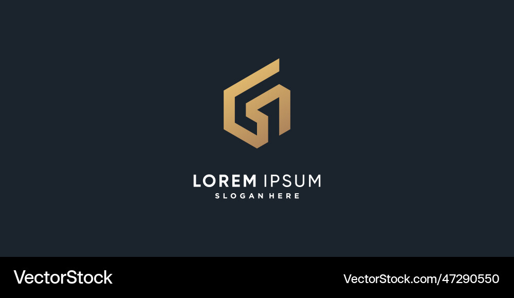 Letter g icon logo design with creative unique Vector Image