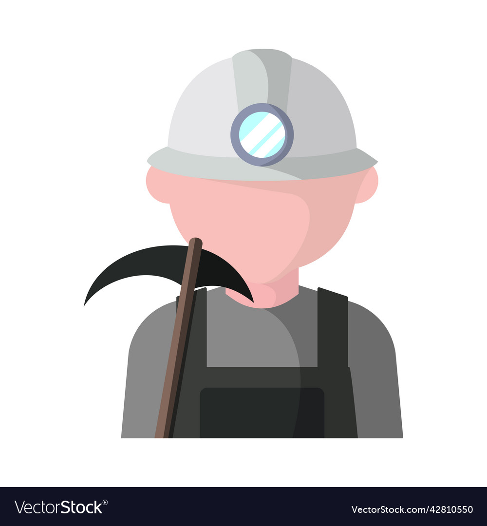 Mining worker profession Royalty Free Vector Image