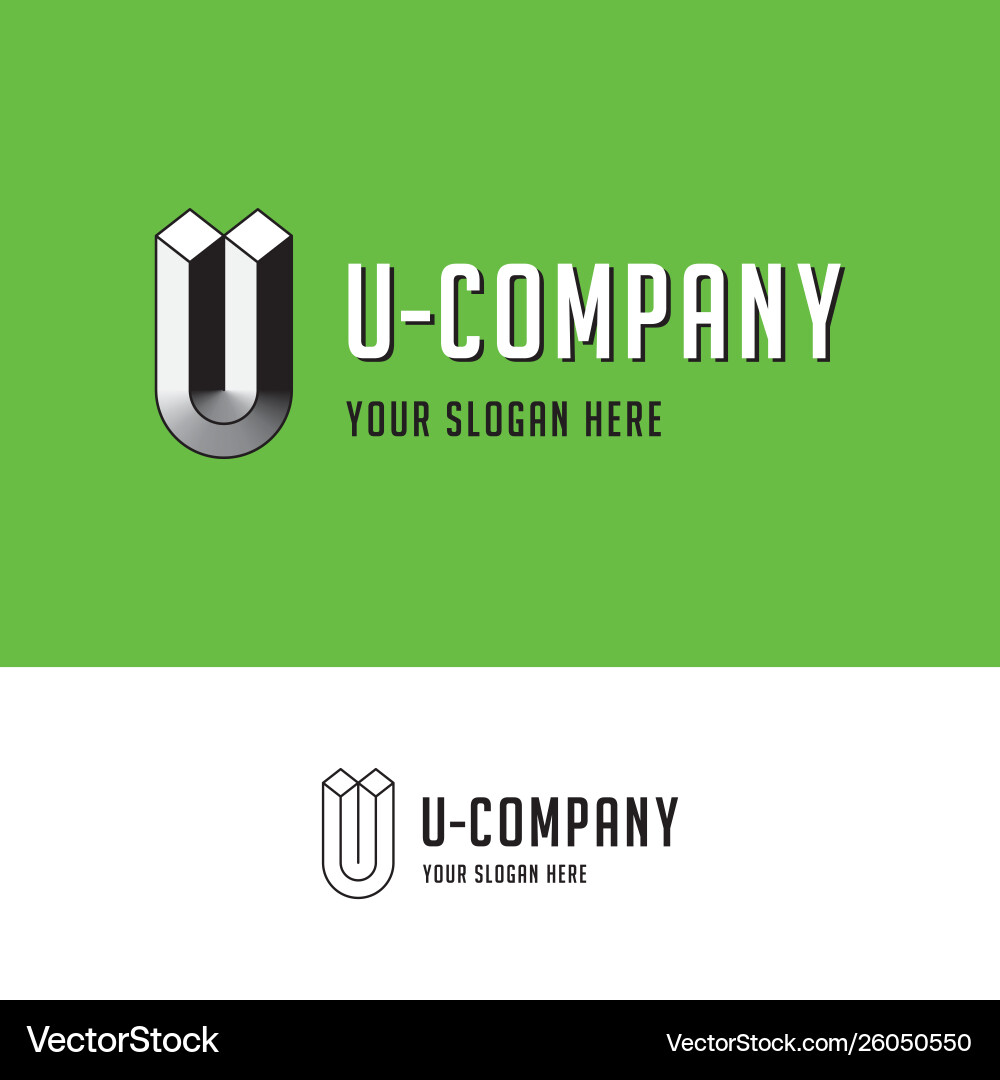 U company logo Royalty Free Vector Image - VectorStock