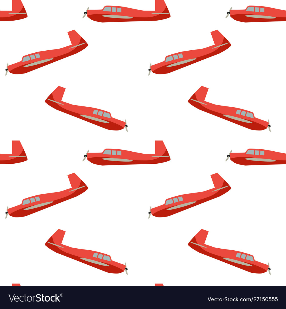 Color model an old airplane flying in sky Vector Image