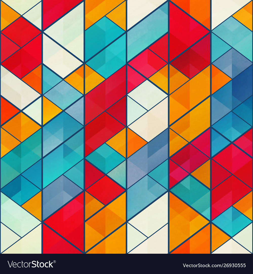 Colored mosaic pattern Royalty Free Vector Image