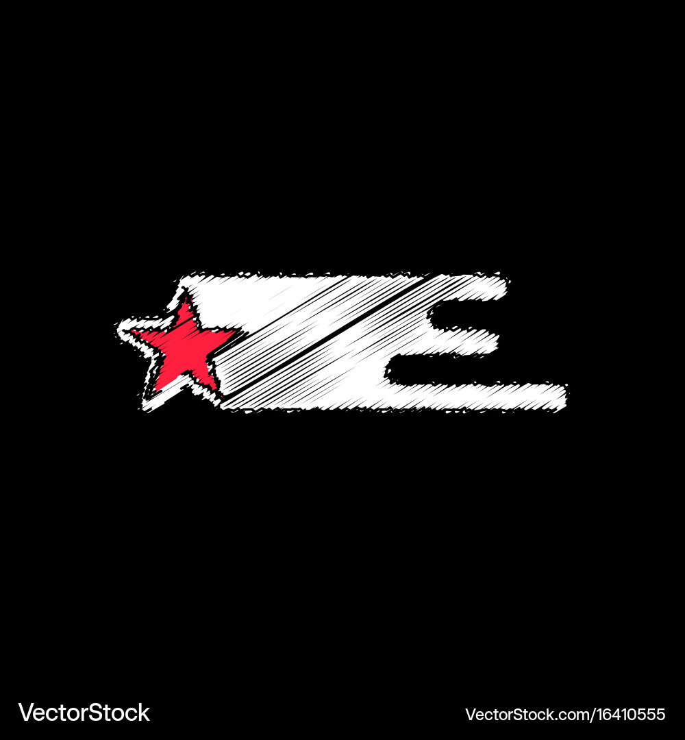 Flat icon design collection star in space Vector Image