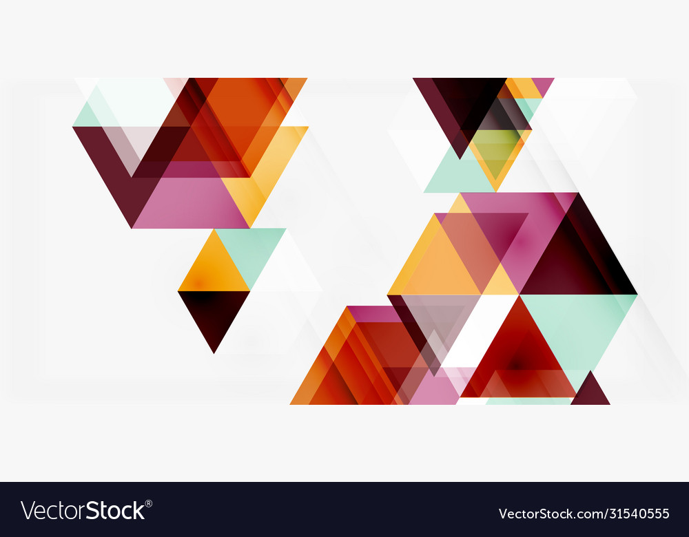 Geometric abstract background mosaic triangle Vector Image