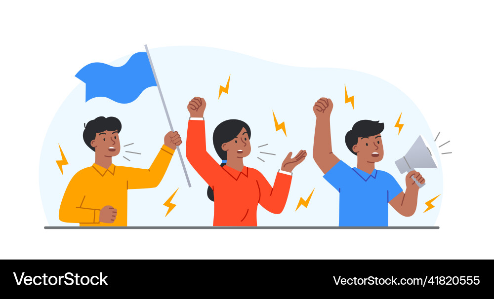 People activist concept Royalty Free Vector Image