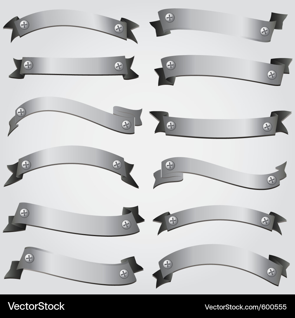 Set of ribbons for your text Royalty Free Vector Image