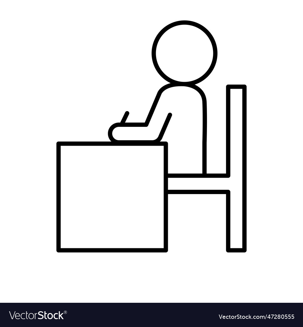 Working learning icon Royalty Free Vector Image