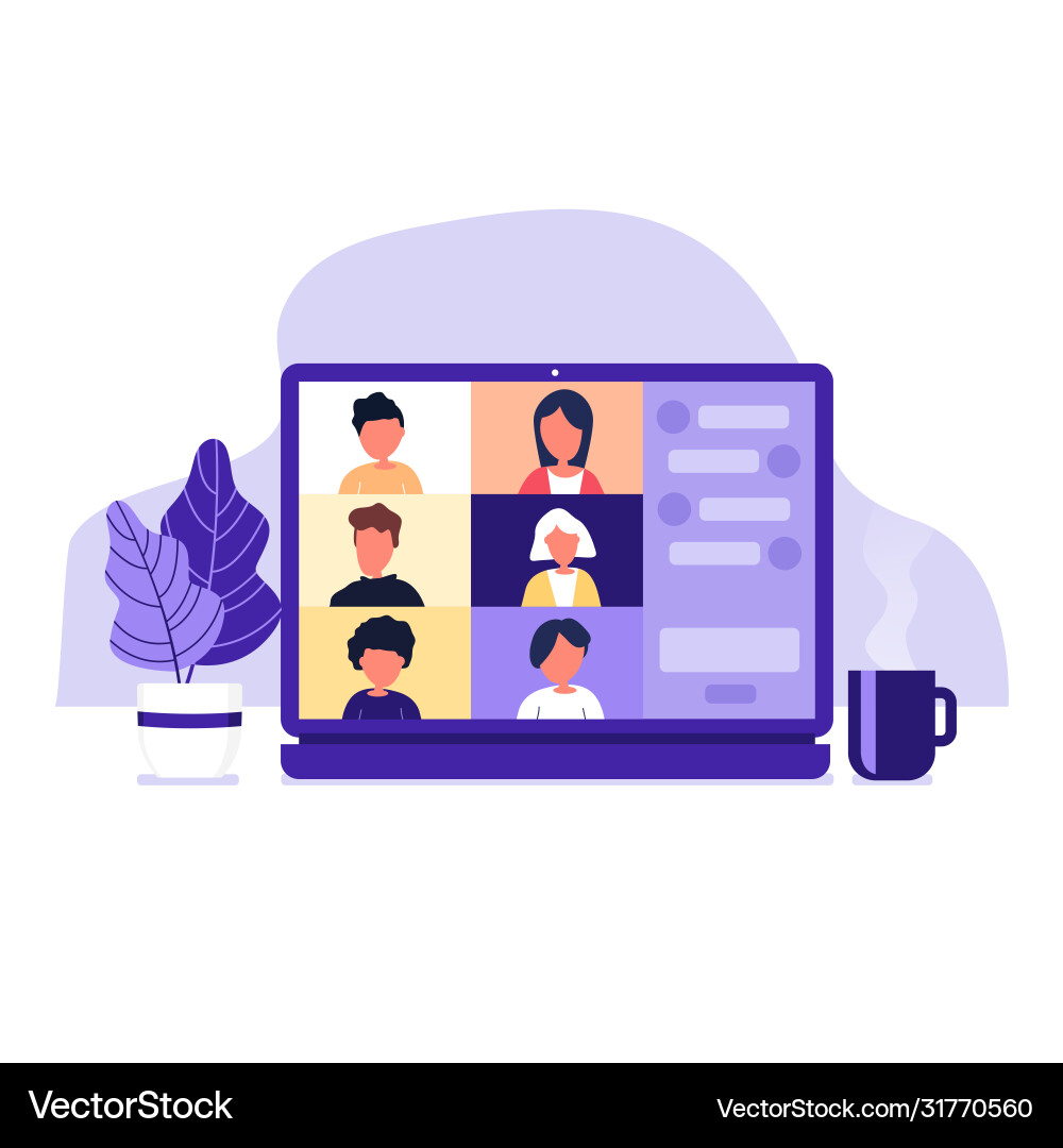 Video Conferencing Clipart