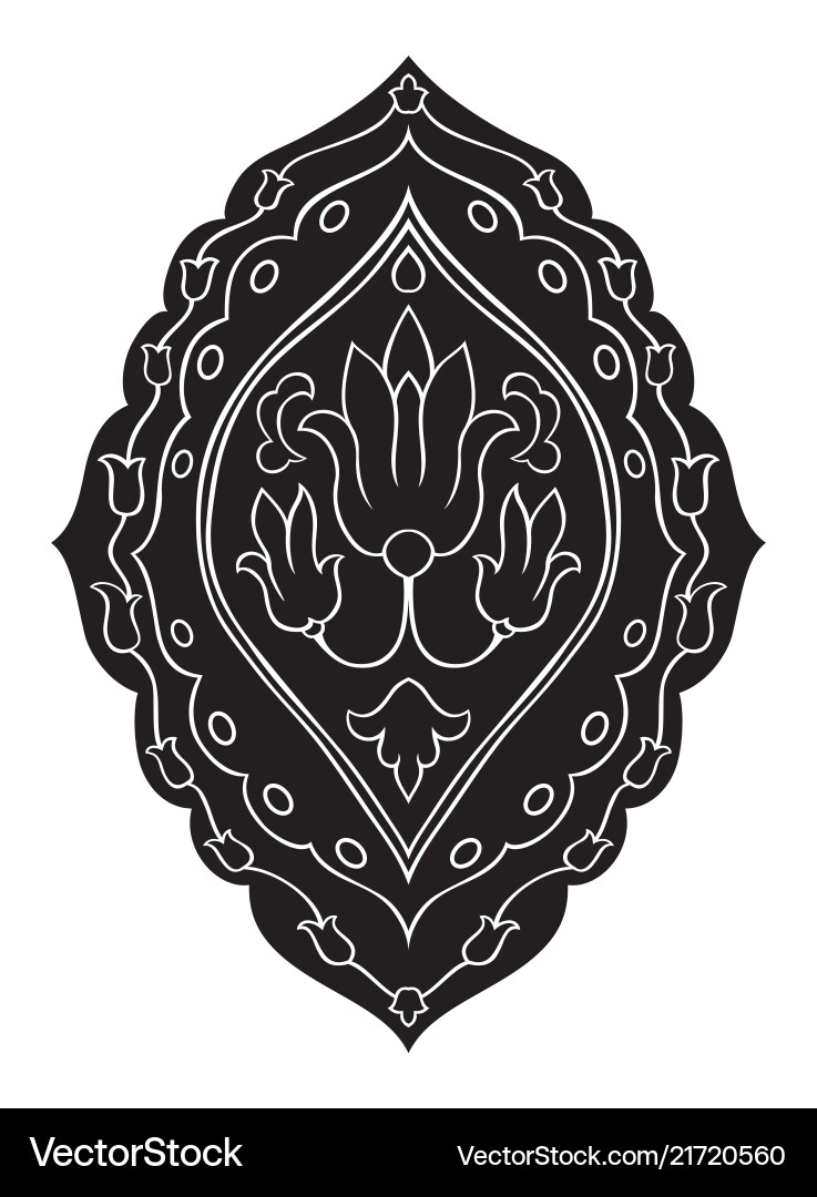 Floral abstract ornament Royalty Free Vector Image