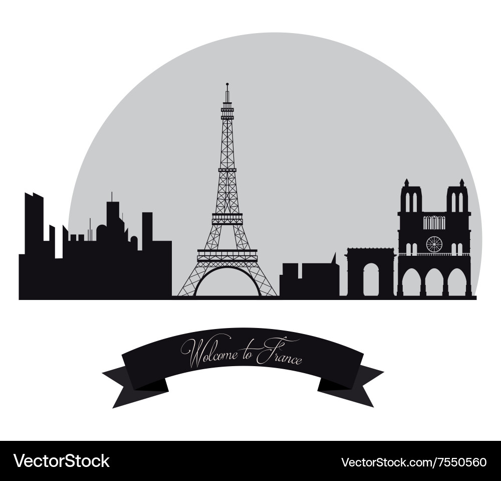 France culture design Royalty Free Vector Image