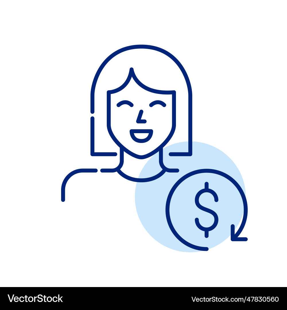 Happy customer participating in loyalty rewards Vector Image