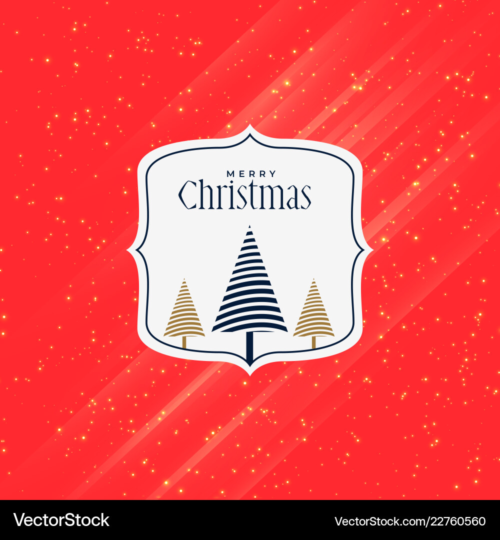 Merry christmas creative greeting design Vector Image
