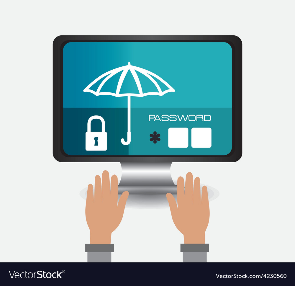 Security system design Royalty Free Vector Image