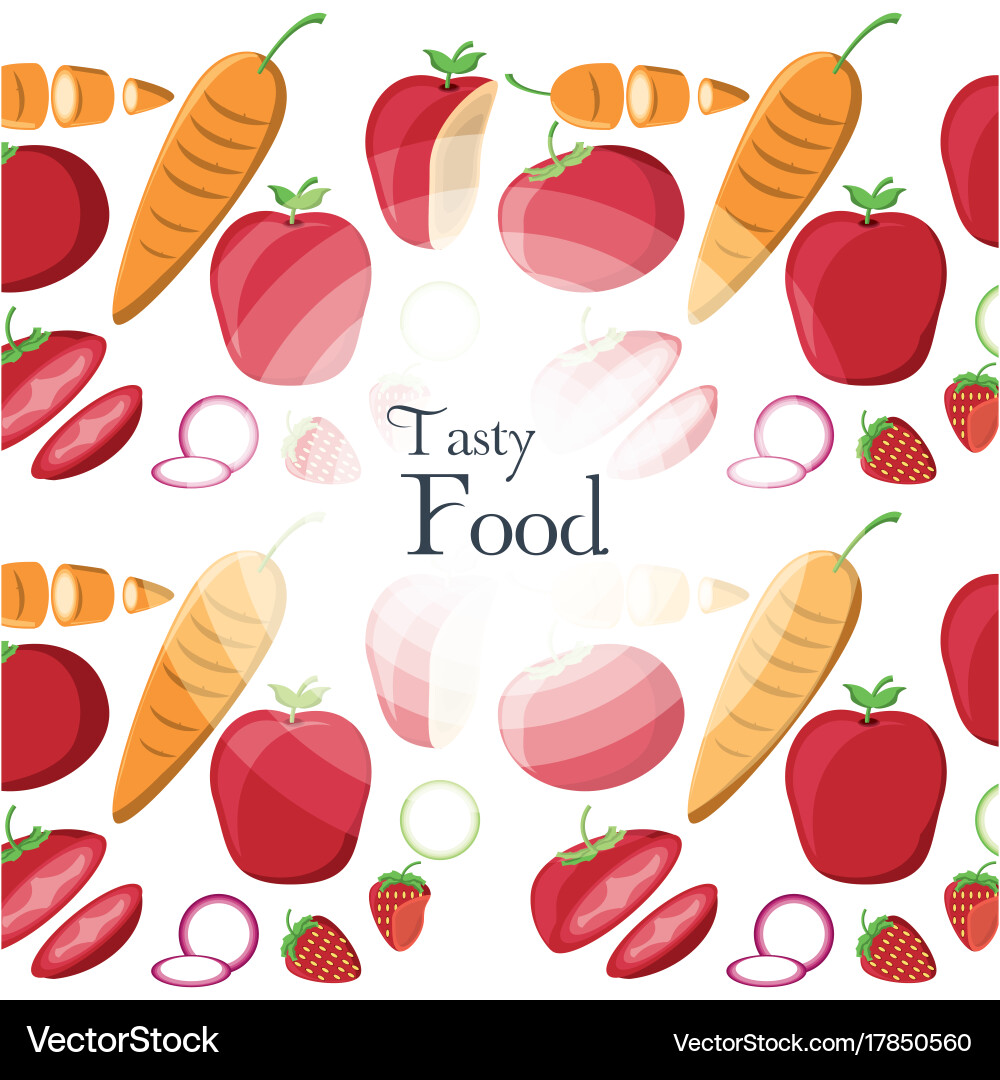 Tasty food design Royalty Free Vector Image - VectorStock