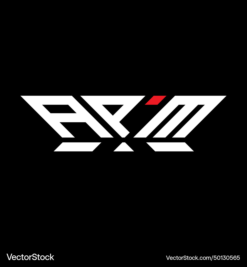 Apm letter logo design simple and modern Vector Image
