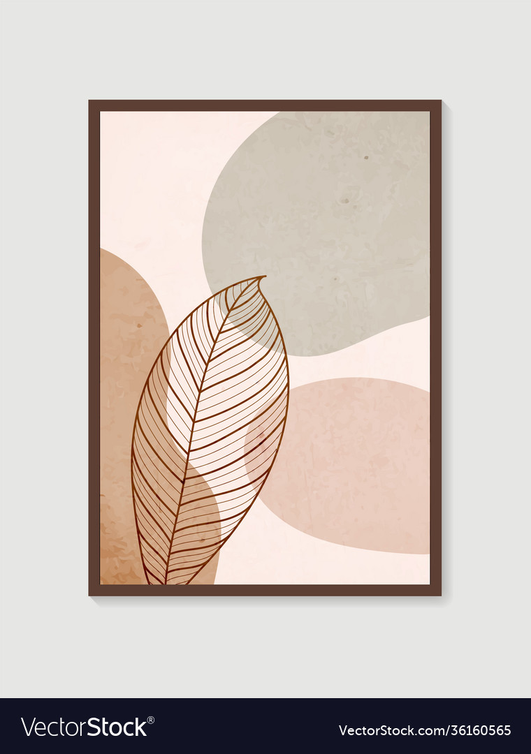 Contemporary art posters in pastel colors Vector Image