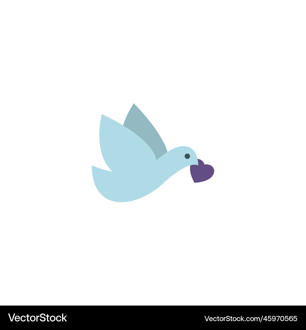 Dove creative icon from valentines day icons Vector Image