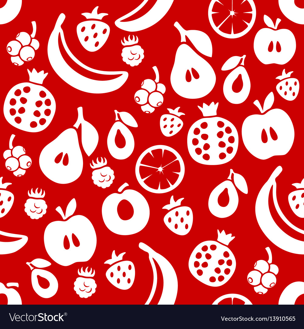 Fruit Seamless Background Royalty Free Vector Image