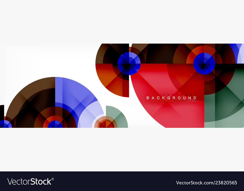 Geometric circle abstract background creative Vector Image